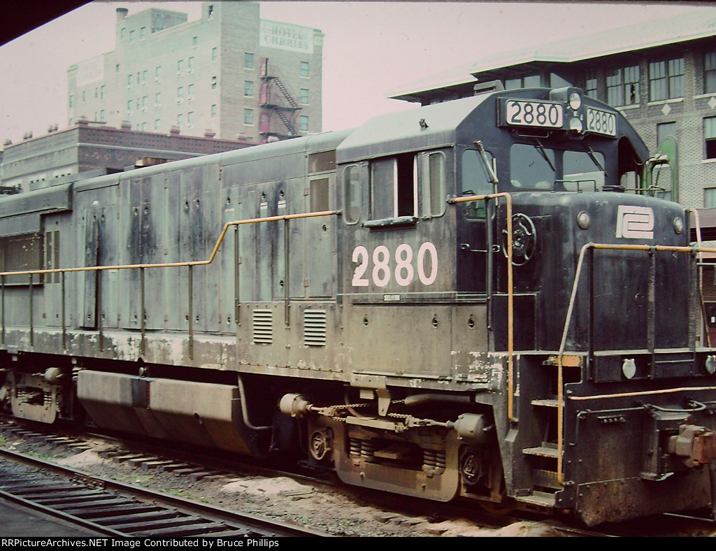 Penn Central U30B #2880 at Springfield Station - 1976